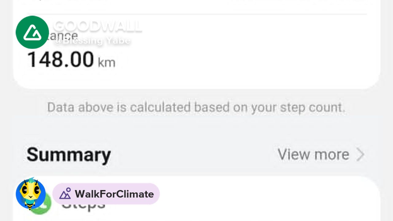 Blessing Yabe's post on Goodwall - A summary of the number of steps I ... Blessing Yabe's post on Goodwall - A summary of the number of steps I ...